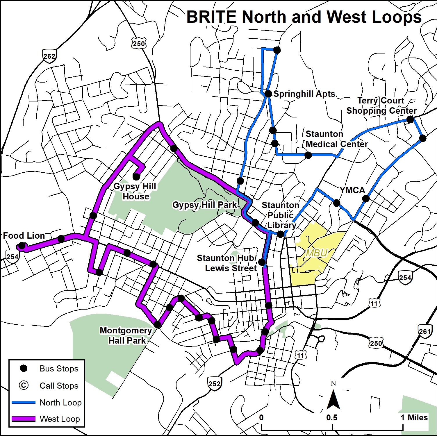 Staunton North & West Loops Route Changes - Effective May 1, 2023 ... Staunton North & West Loops Route Changes - Effective May 1, 2023 ...